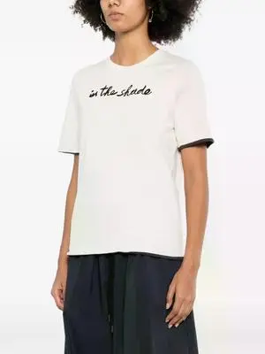 JW Anderson Slogan-print T-shirt - Neutrals