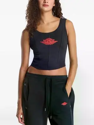JORDAN Flight Panelled Tank Top - Black