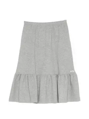 AO YES Ruffled Jersey Skirt - Grey