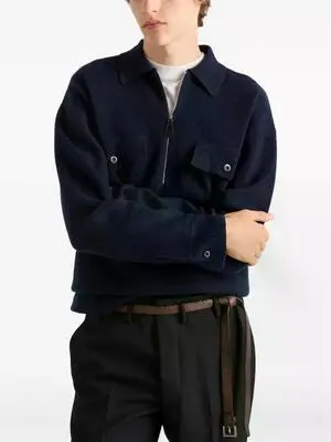 Prada Cashmere Polo Shirt - Blue