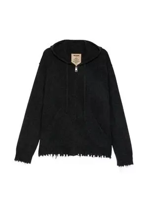 UMA WANG Zip-up Cashmere Hoodie