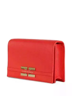 Elisabetta Franchi Logo Plaque Chain-strap Cross-body Bag - Red