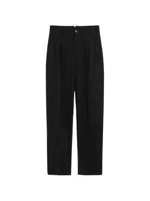 AMI Paris Two-pleats Wool Trousers - Black