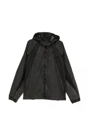 JUUN.J Hooded Panelled Jacket - Black