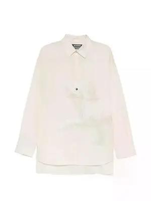 Jacquemus Poodle-print Long-sleeve Shirt - Neutrals