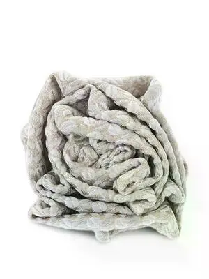 Corneliani Silk Embroidered Pin - Neutrals
