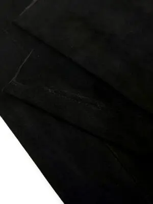 Isabel Benenato Suede Fingerless Gloves