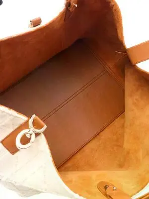 Dior 2021-2026 Medium Canvas Macrocannage Toujours Bag Tote Bag