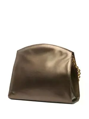 FERRAGAMO 2010-2026 Metallic Calfskin Chain Shoulder Bag