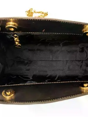 FERRAGAMO 2010-2026 Metallic Calfskin Chain Shoulder Bag