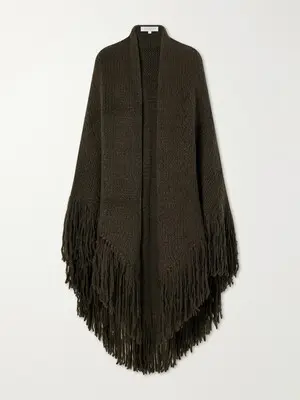 Gabriela Hearst Lauren Fringed Cashmere Scarf - Green