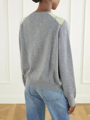 RÙADH The Academy Checked Cashmere Sweater