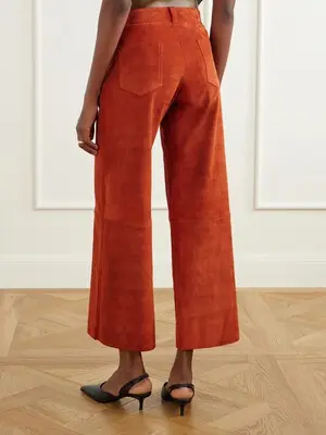 Stouls Lilou Suede Wide-leg Pants