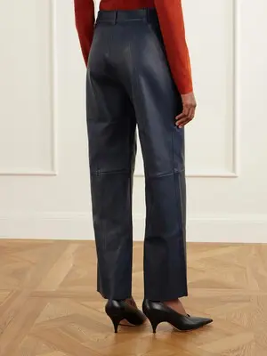 Stouls Benny Paneled Straight-leg Leather Pants