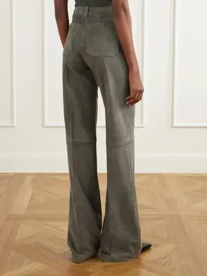 Stouls Lizzy Suede Wide-leg Pants