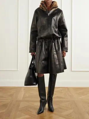 Stouls So Linda Shearling-trimmed Leather Jacket