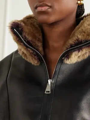 Stouls So Linda Shearling-trimmed Leather Jacket