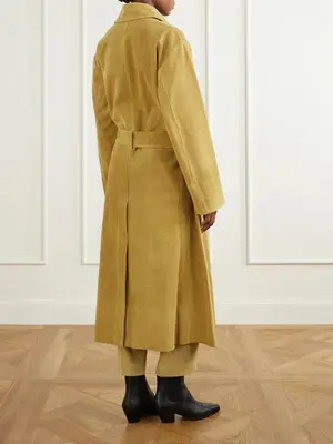 Stouls Wyatt Belted Corduroy Suede Coat