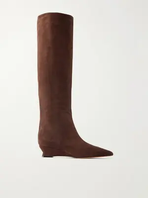 Le Monde Beryl Suede Knee-high Boots - Brown