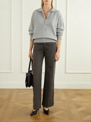 Victoria Beckham Genevieve Wool And Cashmere-blend Sweater