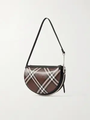 Burberry Checked Leather Shoulder Bag