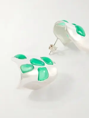 Completedworks Cobblestones -plated Resin Earrings
