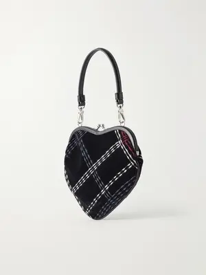 VIVIENNE WESTWOOD Belle Mini Checked Velvet Shoulder Bag