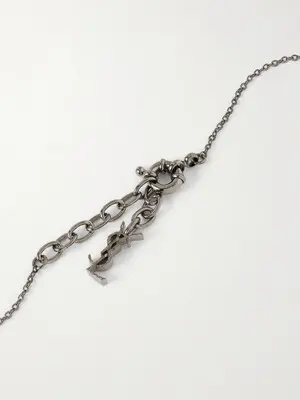 Saint Laurent Tone Crystal Necklace