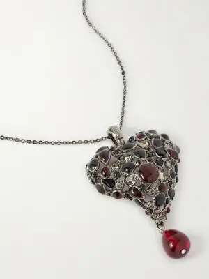 Saint Laurent Tone Crystal Necklace