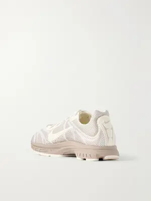 Nike Zoom Streak 3 Suede-trimmed Mesh Lace-up Sneakers - Neutrals