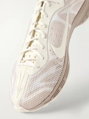 Nike Zoom Streak 3 Suede-trimmed Mesh Lace-up Sneakers - Neutrals