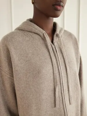 Arch4 Isolde Hooded Cashmere Zip-up Cardigan