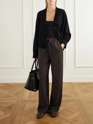 Citizens Of Humanity Aurora Twill Wide-leg Pants - Brown