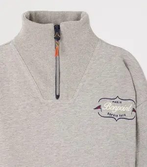 Bonpoint Cotton Quarter-zip Sweatshirt
