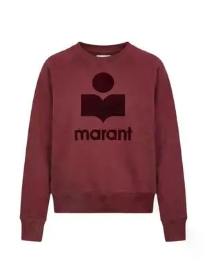 Isabel Marant Étoile Logo-print Raglan-sleeve Sweatshirt - Red