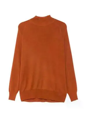Aspesi High-neck Wool Sweater - Orange