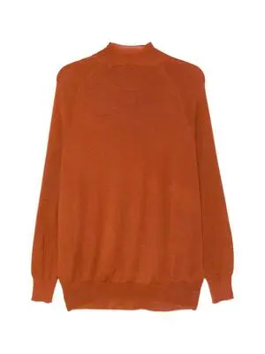 Aspesi High-neck Wool Sweater - Orange