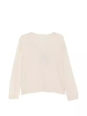Max Mara Crew-neck Wool Sweater - Neutrals