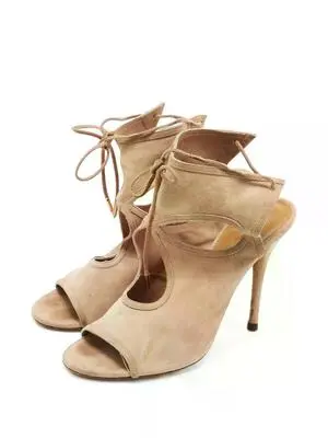 AQUAZZURA Sexy Thing Cutout Sandals - Neutrals