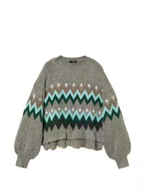 TWINSET Jacquard Jumper With Lace