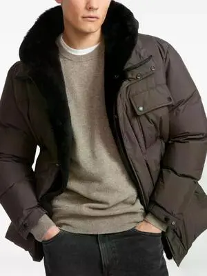 YVES SALOMON Shearling-trim Padded Coat