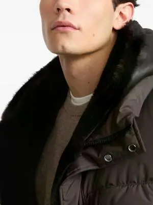 YVES SALOMON Shearling-trim Padded Coat