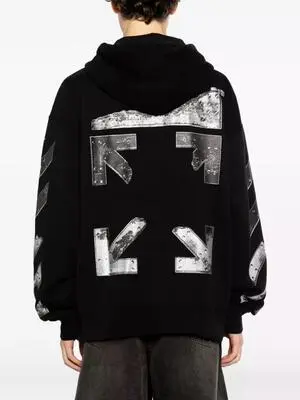 Off-White Metal-arrow Zip-up Hoodie
