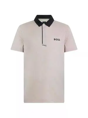 BOSS Logo-print Polo Shirt - Neutrals