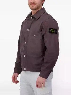 Stone Island Logo-patch Button-up Jacket