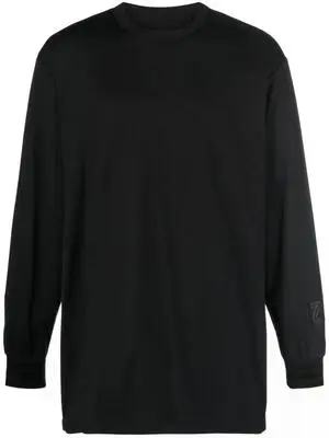 Y3 Gfx L/s Logo-embossed T-shirt