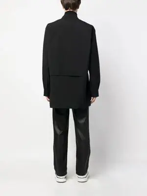 Y3 Ripstop Zip-up Overshirt - Black