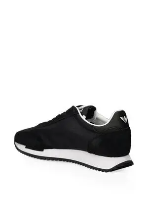 EA7 Logo-print Panelled Sneakers