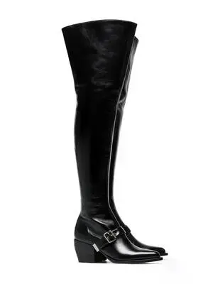 Chloé Over The Knee 80 Leather Boots