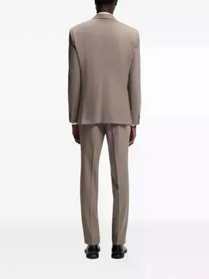 Hugo Two-piece Extra-slim-fit Suit In Wool-blend Poplin